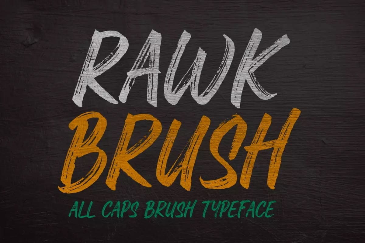 Rawk Brush Font - Download Free Fonts