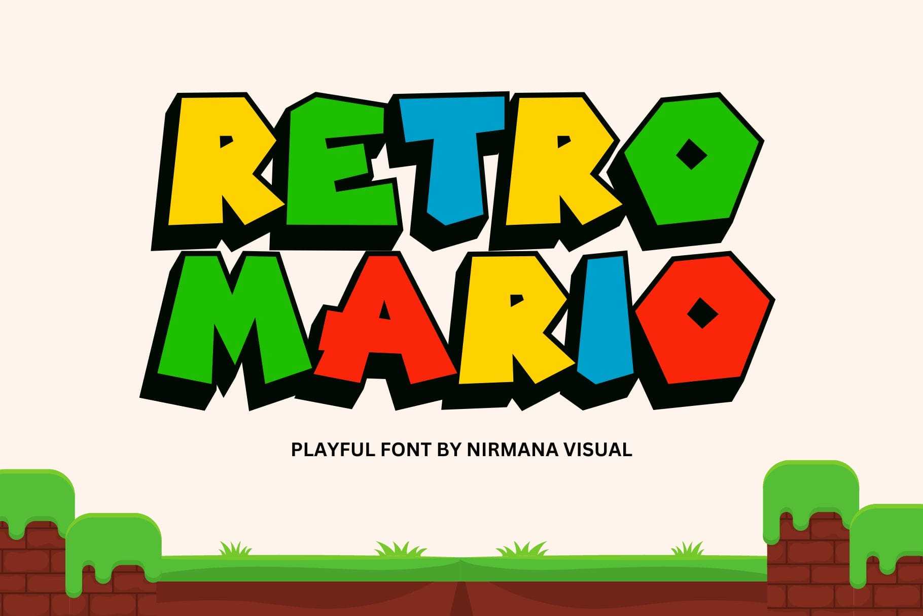 Retro Mario Font - Download Free Fonts