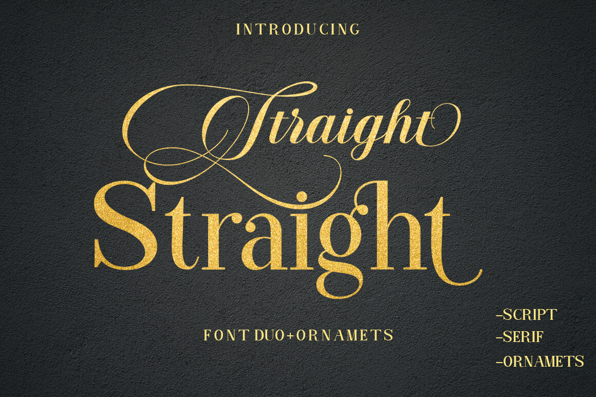 Straight Font Duo - Download Free Fonts