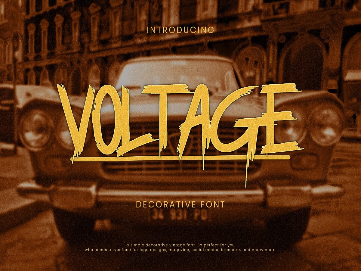 Voltage Font - Download Free Fonts