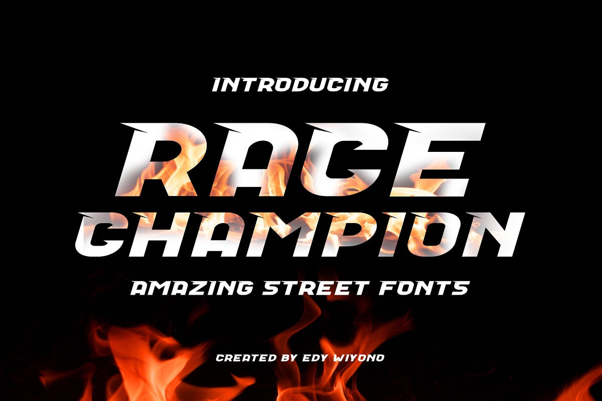 Race Champion Font - Download Free Fonts