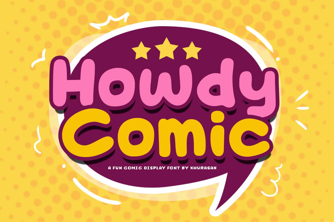 Howdy Comic Font - Download Free Fonts
