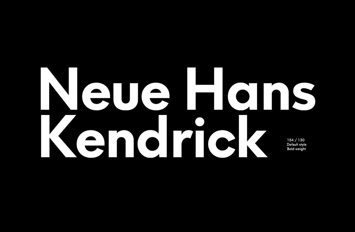 Neue Hans Kendrick Font Family - Download Free Fonts
