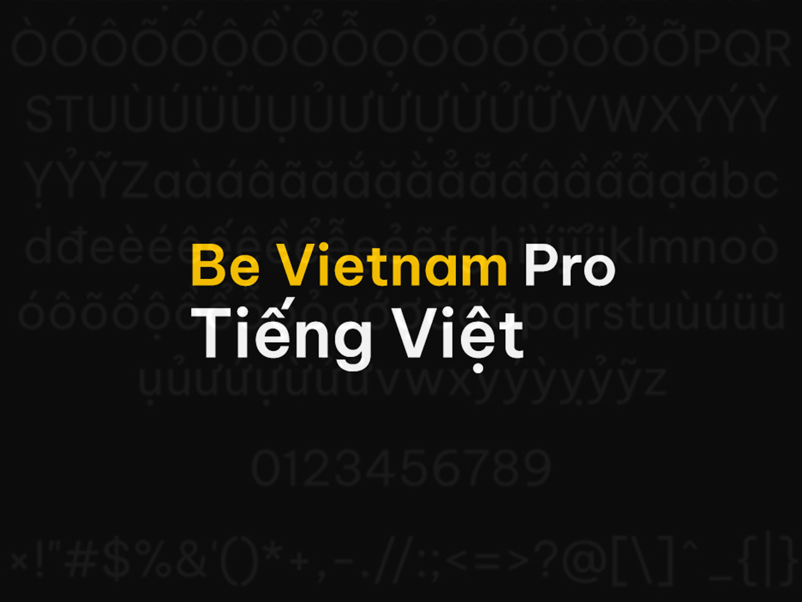 Be Vietnam Pro Font Family - Free for Commercial - Download Free Fonts