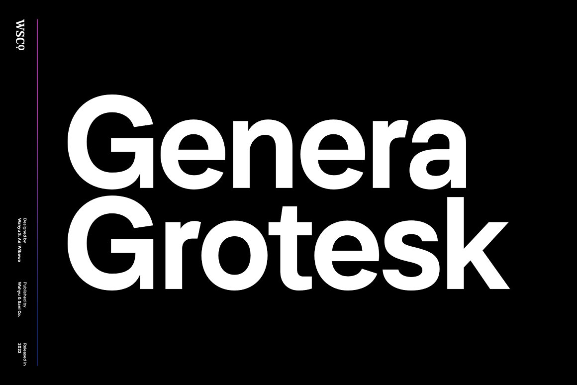 Genera Grotesk Font - Download Free Fonts