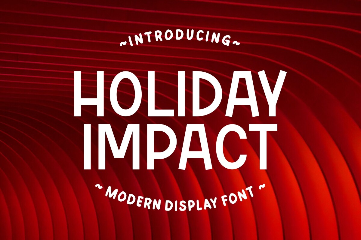 Holiday Impact Font - Download Free Fonts