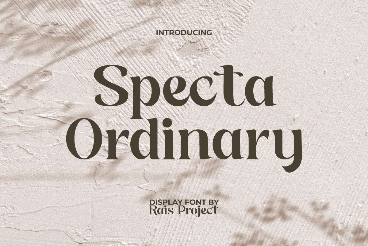 Specta Ordinary Font - Download Free Fonts
