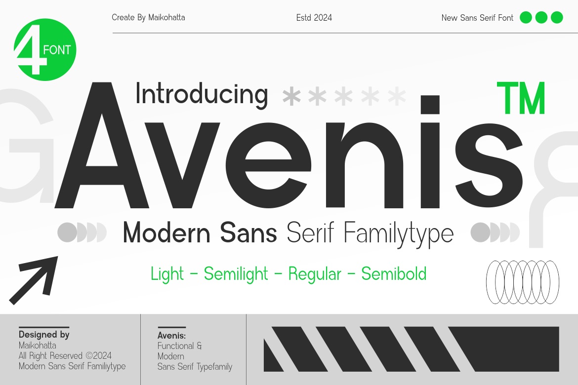 Avenis Font Family - Download Free Fonts