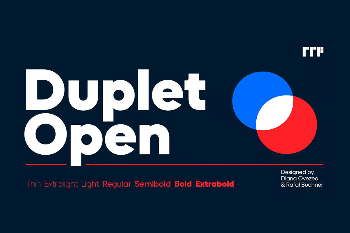 Duplet Open Font Family - Download Free Fonts