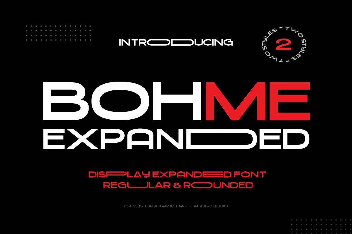 Bohme Expanded Font - Download Free Fonts