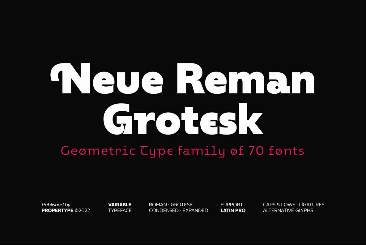 Neue Reman Gt Font Family - Download Free Fonts