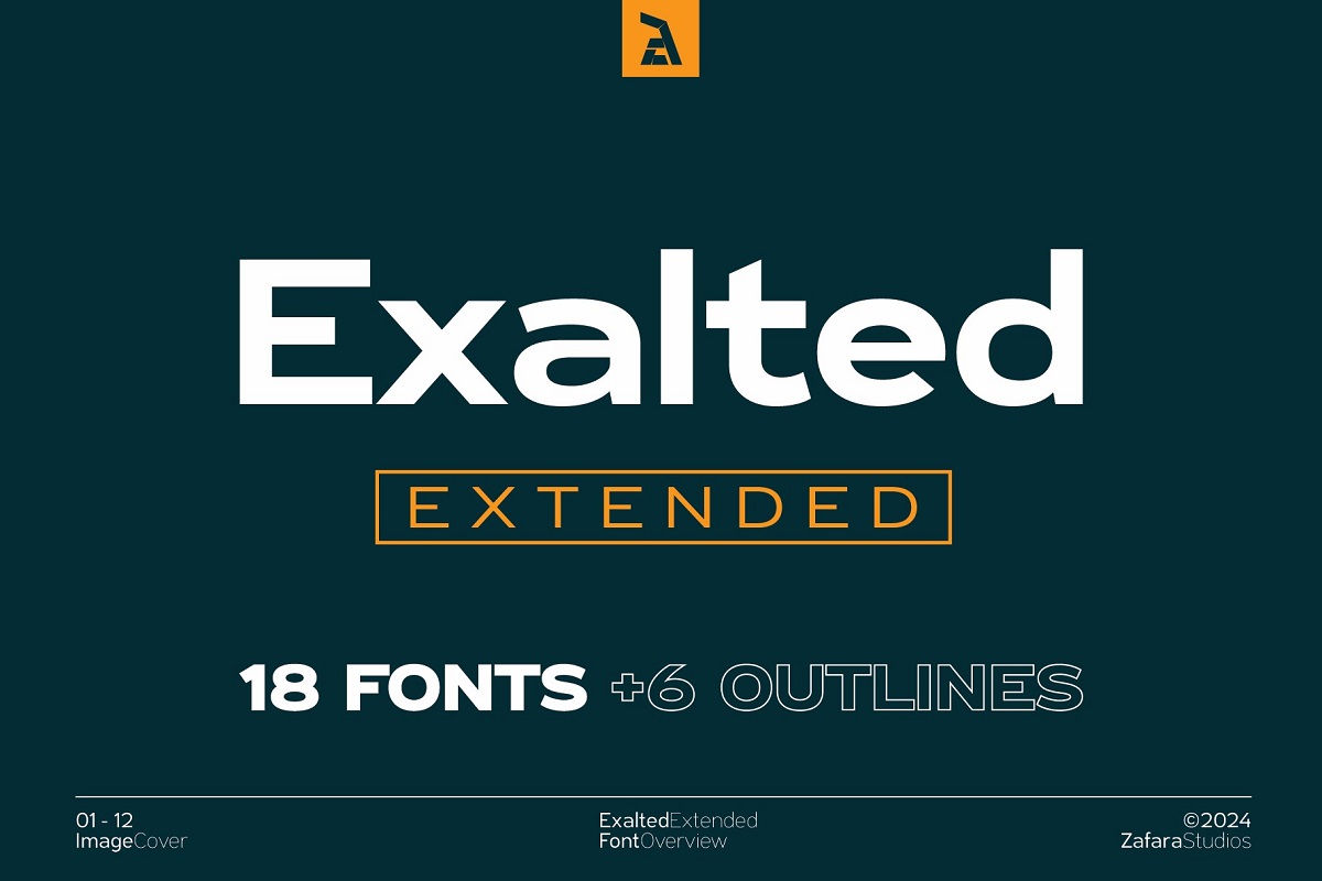 Exalted Extended Font - Download Free Fonts