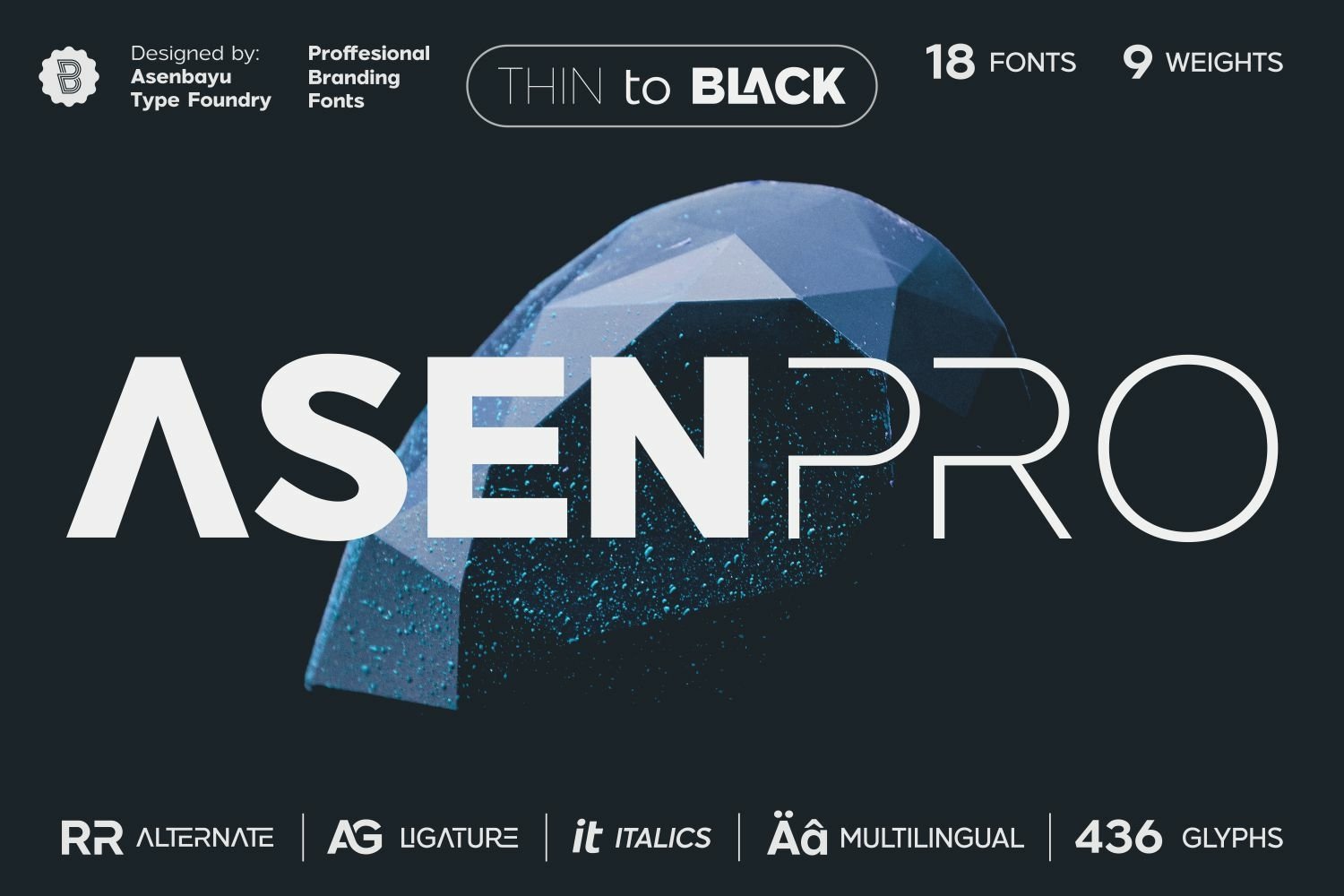 Asen Pro Font Family - Download Free Fonts