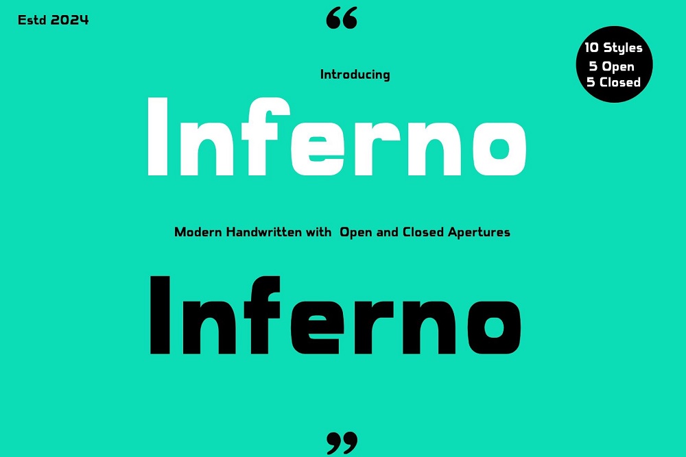 Inferno Font Family - Download Free Fonts