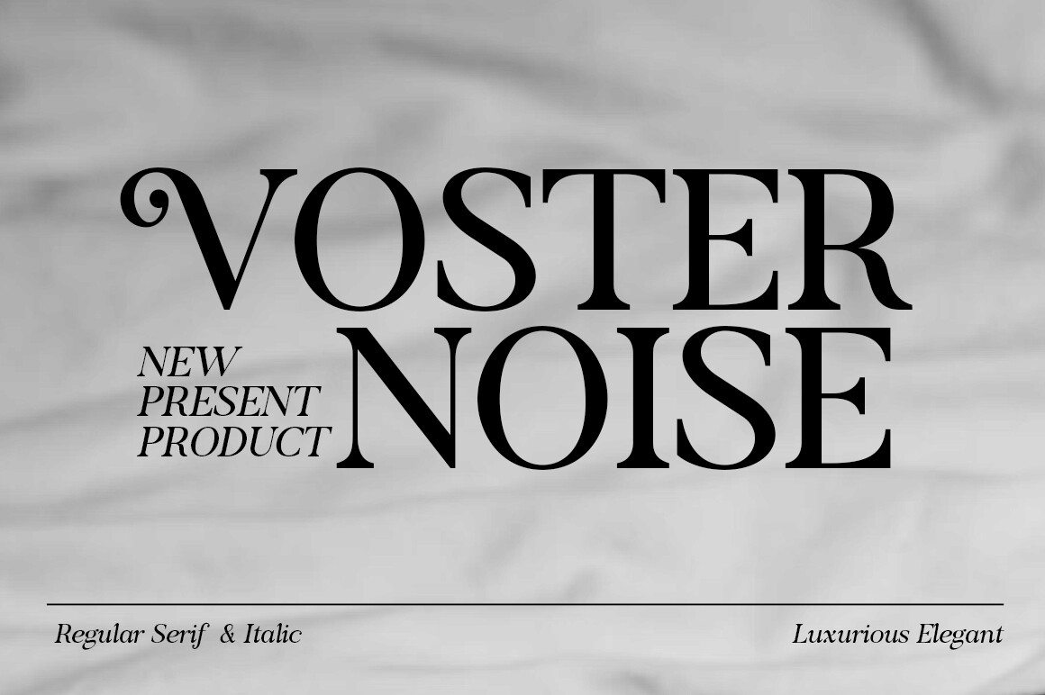 Voster Noise Font - Download Free Fonts
