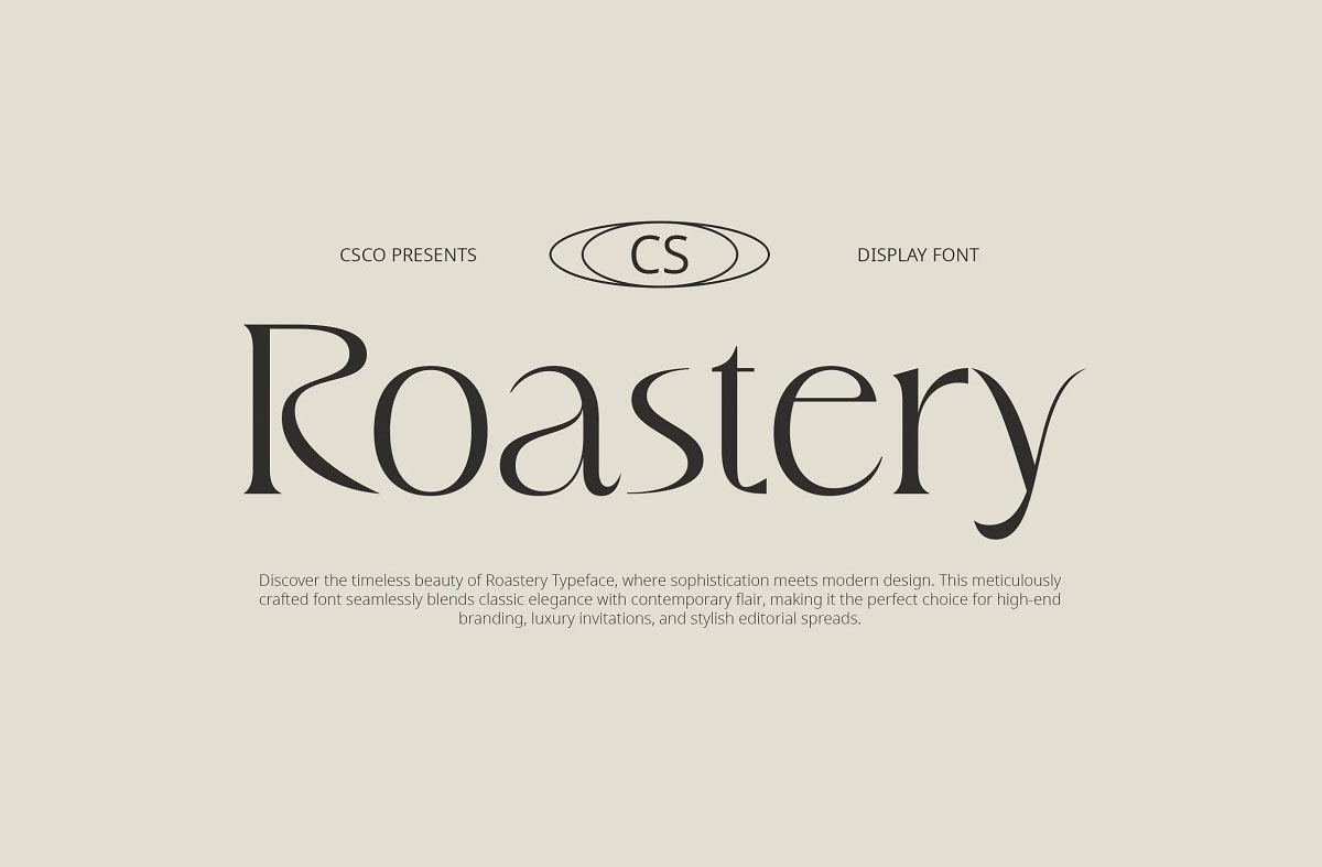 CS Roastery Font - Download Free Fonts