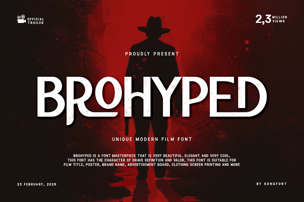 Brohyped Font - Download Free Fonts