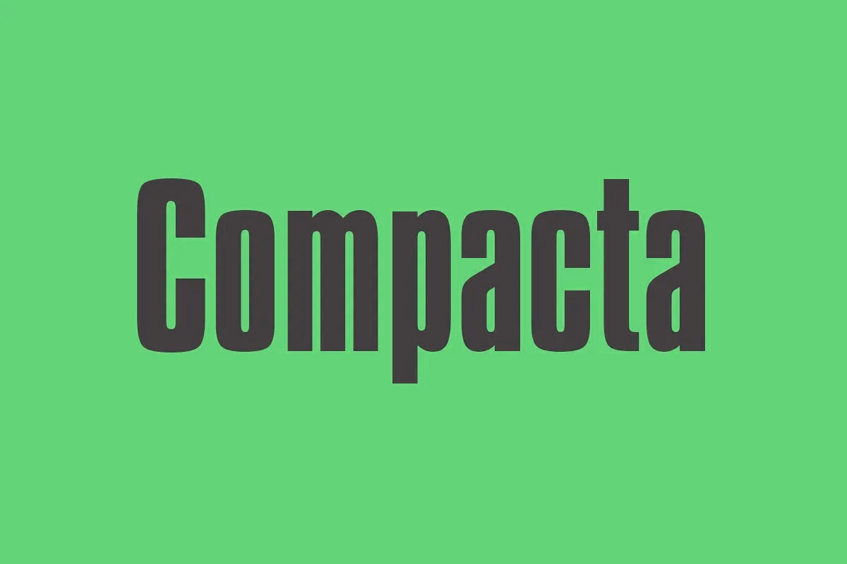 Compacta Font - Download Free Fonts