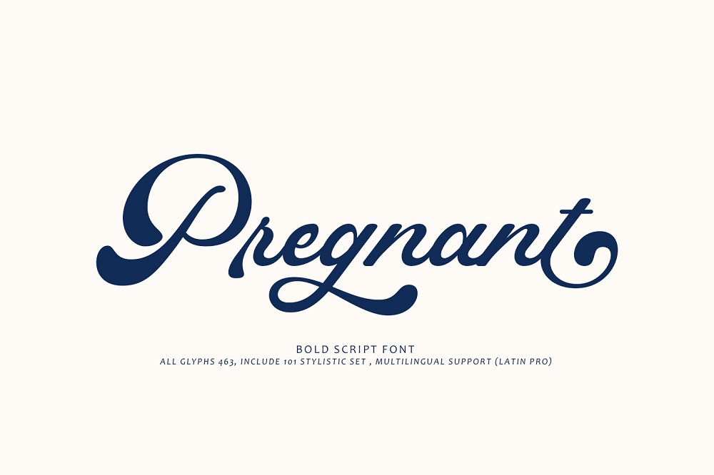 Pregnant Font - Download Free Fonts