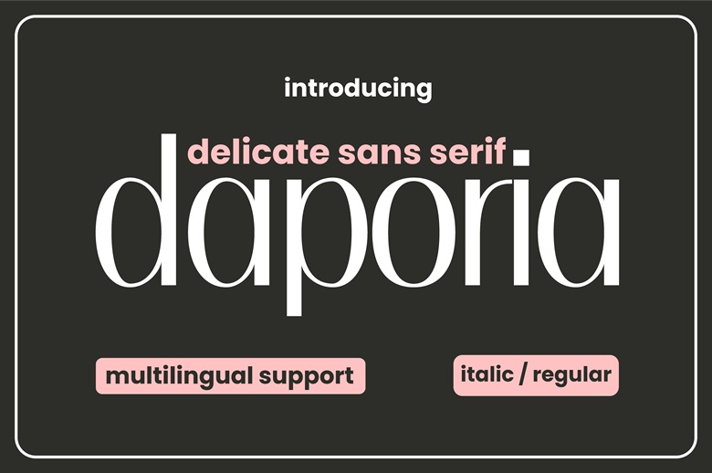 Daporia Font - Download Free Fonts